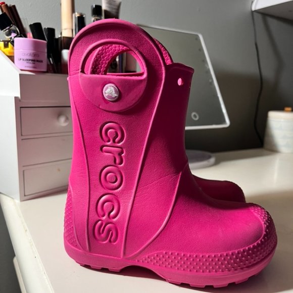 CROCS | Shoes | Crocs Little Girl Boots Size 9 | Poshmark